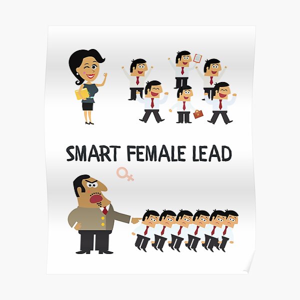 "Smart female lead Superwoman boss Funny meme " Poster for Sale by ...
