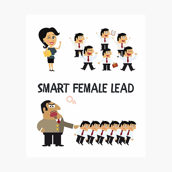 "Smart female lead Superwoman boss Funny meme " Photographic Print for ...