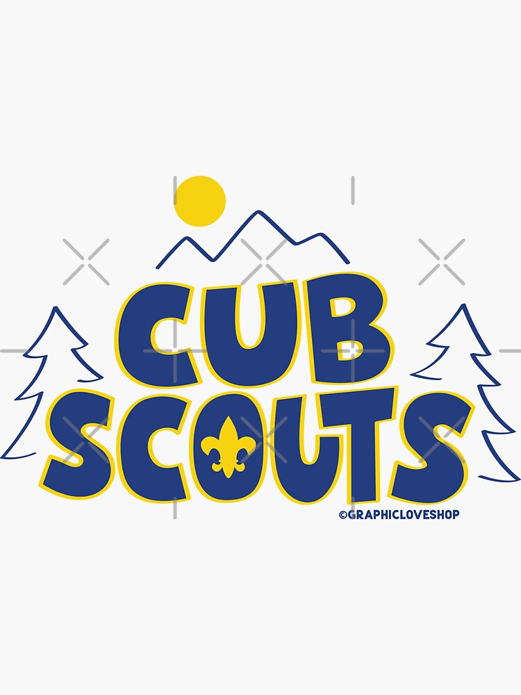 "Cub Scouts Blue and Gold © GraphicLoveShop" Sticker for Sale by ...