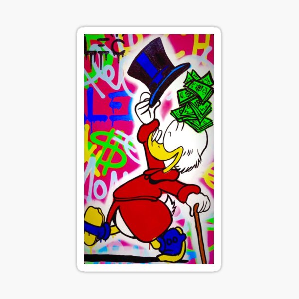 "Scrooge McDuck" Sticker for Sale by GEK-NERD | Redbubble