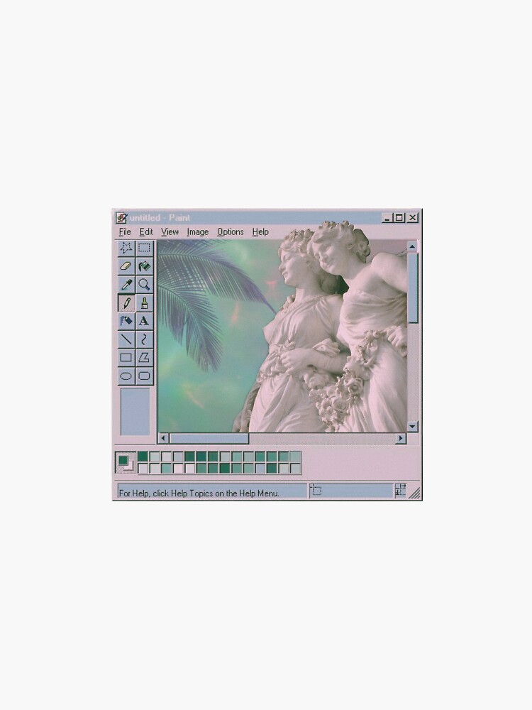 "Vaporwave Microsoft Windows Statue Aesthetic" Sticker for Sale by ...