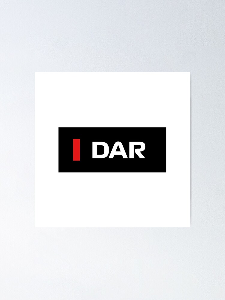 "DAR. Driver Name (Original)" Poster for Sale by FilipeFerreira | Redbubble