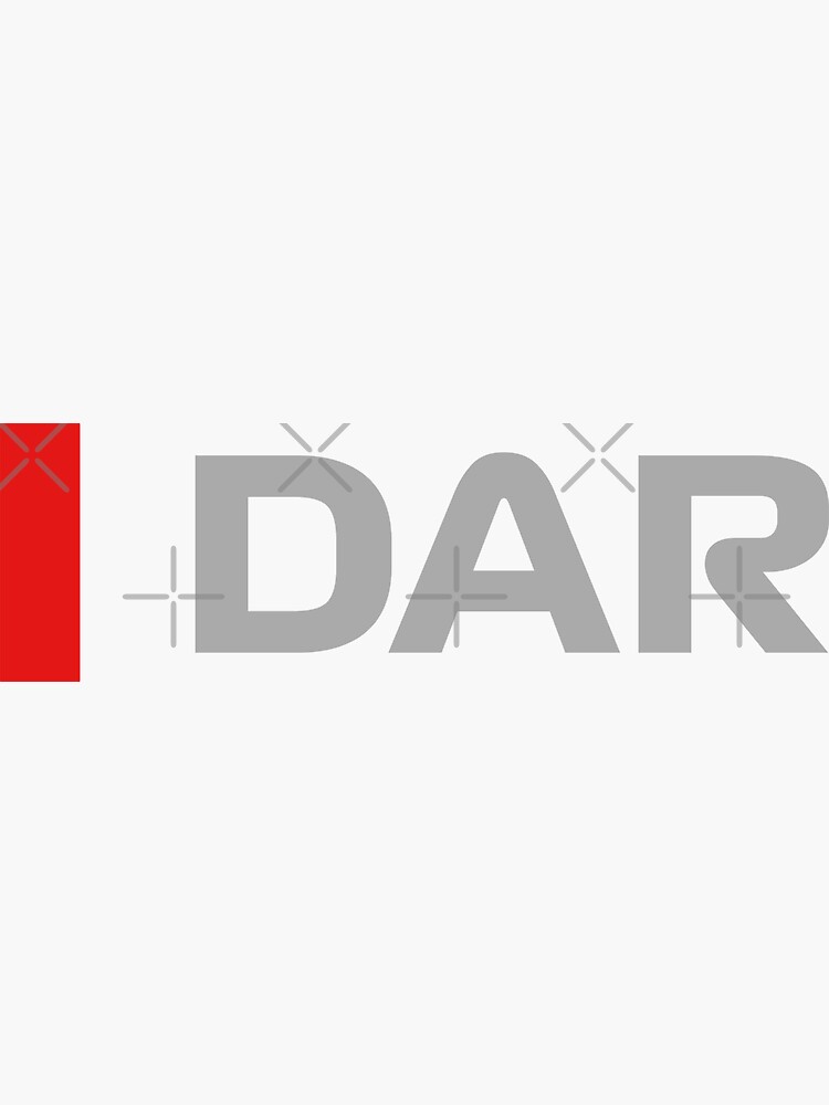 "DAR. Driver Name (White - No Rectangle)" Sticker for Sale by ...