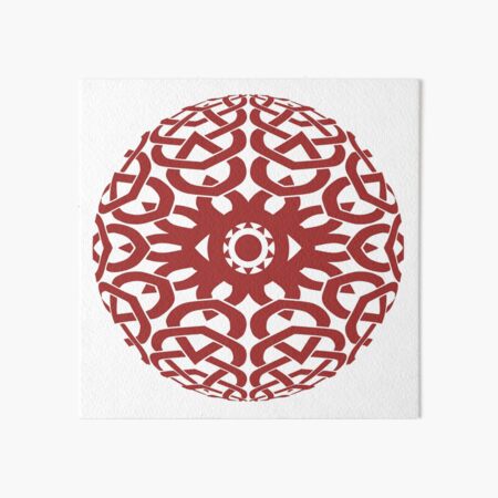 "3D Celtic Sphere Design with Eye at the Center" Art Board Print for ...