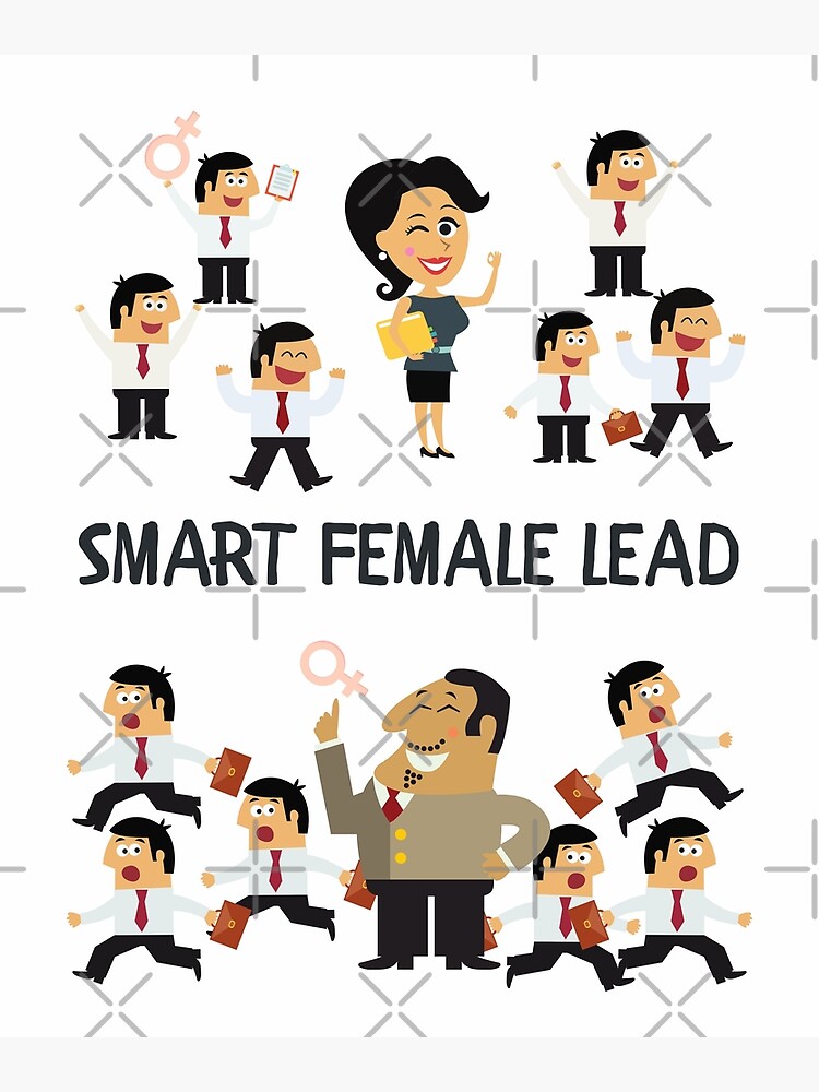 "Smart female lead Woman boss Funny meme " Poster for Sale by ...