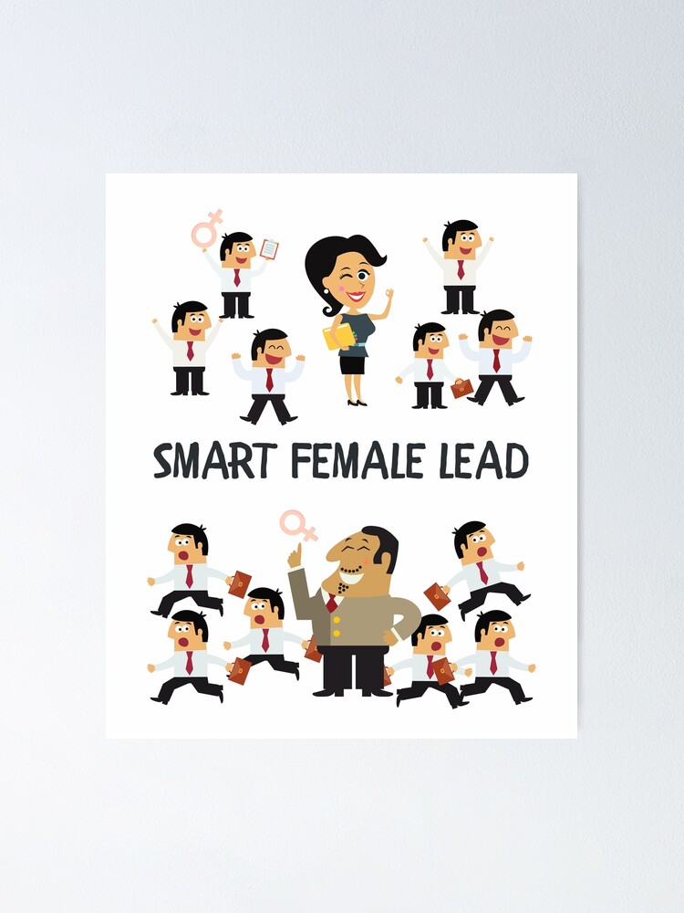 "Smart female lead Woman boss Funny meme " Poster for Sale by ...