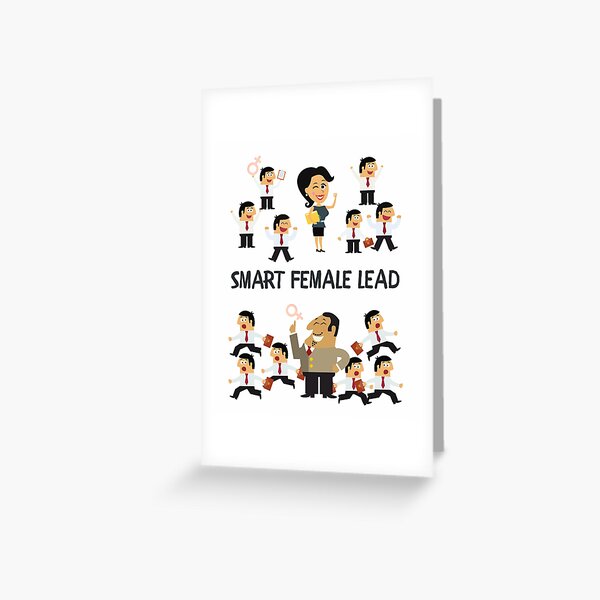 "Smart female lead Woman boss Funny meme " Greeting Card for Sale by ...