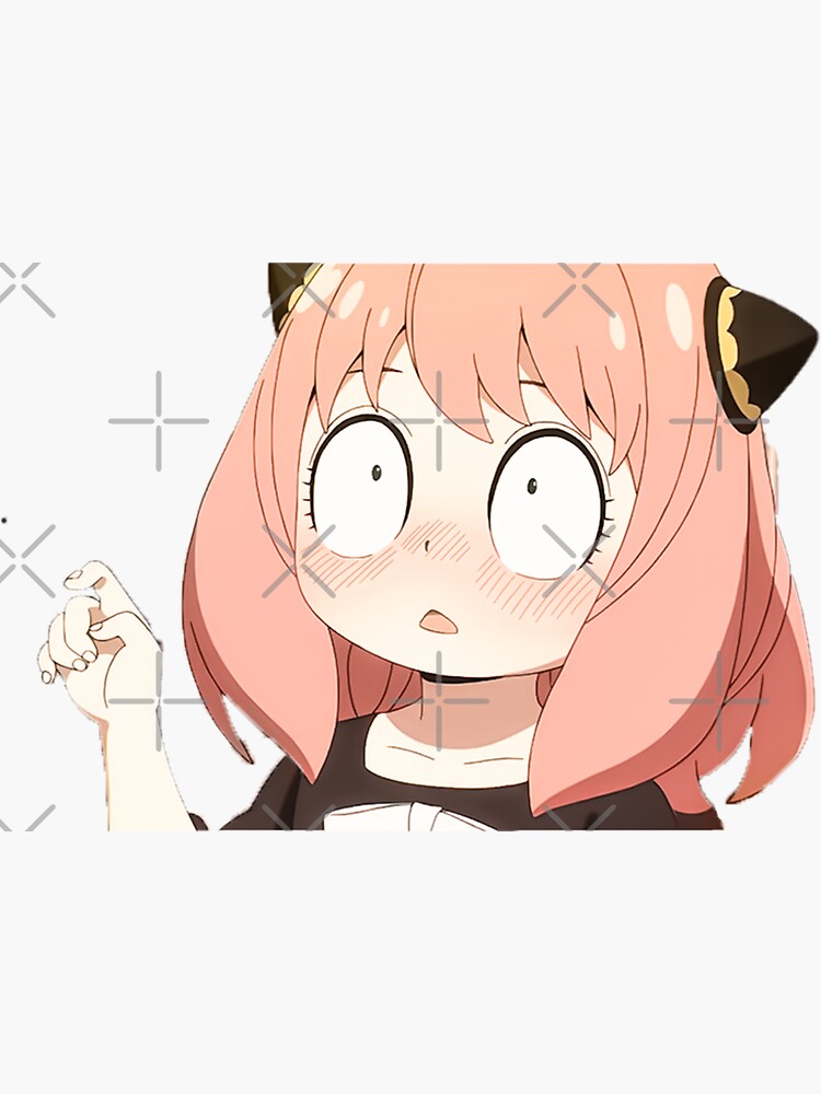 "spy x family - anya reaction" Sticker for Sale by MohamedATouil ...