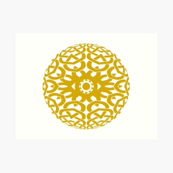 "3D Celtic Sphere Design with Eye at the Center" Art Print for Sale by ...