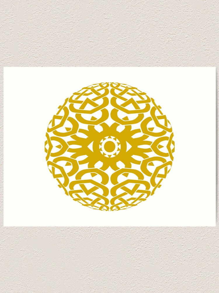 "3D Celtic Sphere Design with Eye at the Center" Art Print for Sale by ...