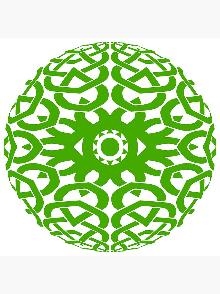 "3D Celtic Sphere Design with Eye at the Center" Sticker for Sale by ...