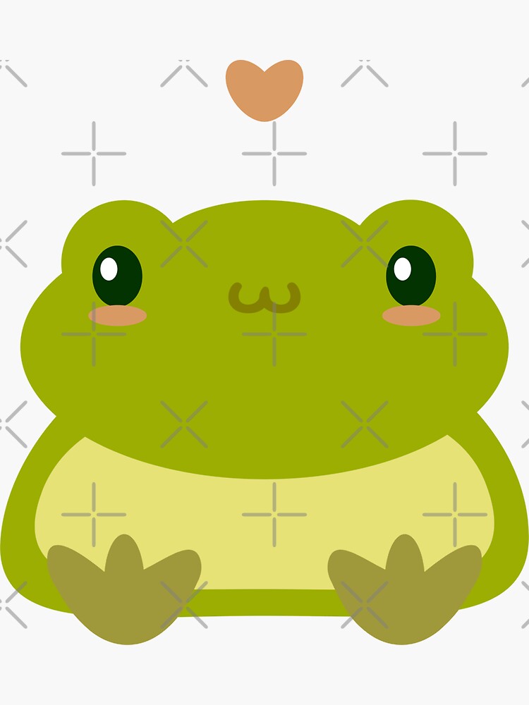 "Cute and funny kawaii colorful cartoon baby frogs, cute kawaii frogs ...