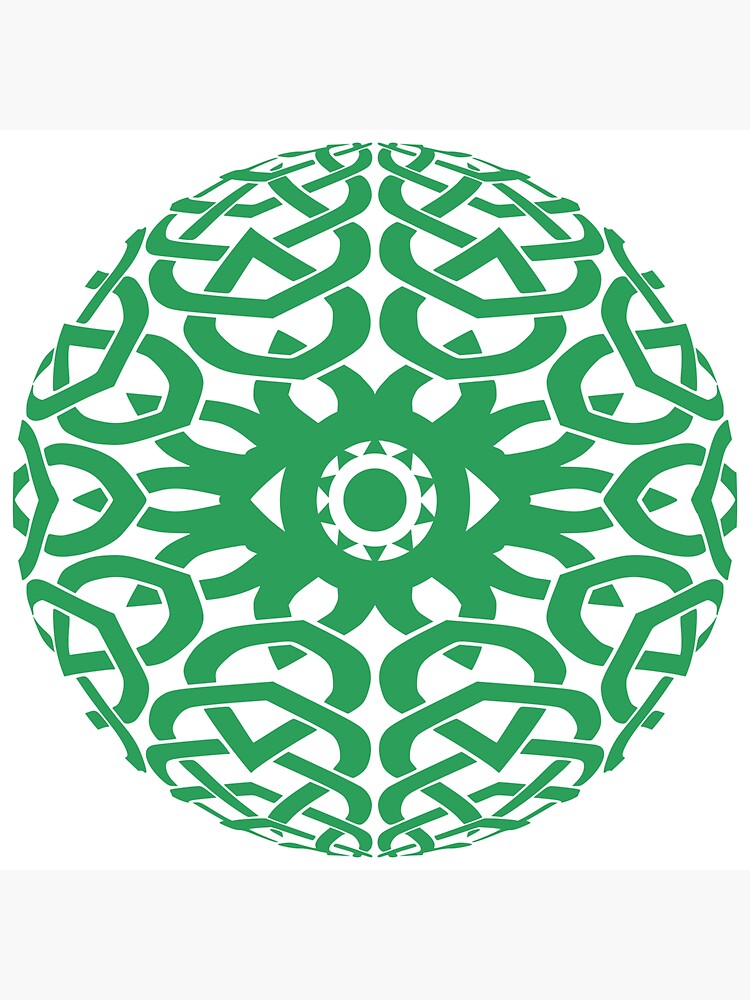 "3D Celtic Sphere Design with Eye at the Center" Sticker for Sale by ...
