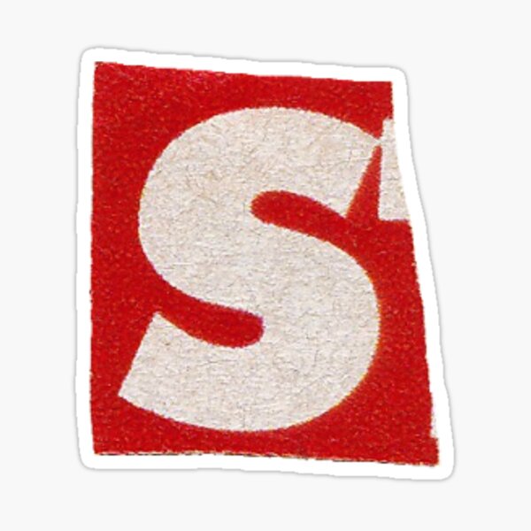 "Ransom Note Letter S | Lettering, Lettering Alphabet" Sticker for Sale ...