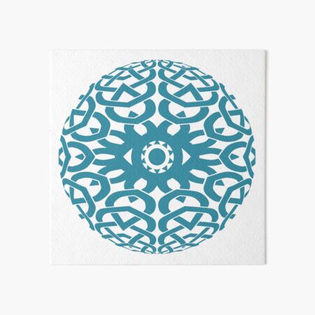 "3D Celtic Sphere Design with Eye at the Center" Art Board Print for ...