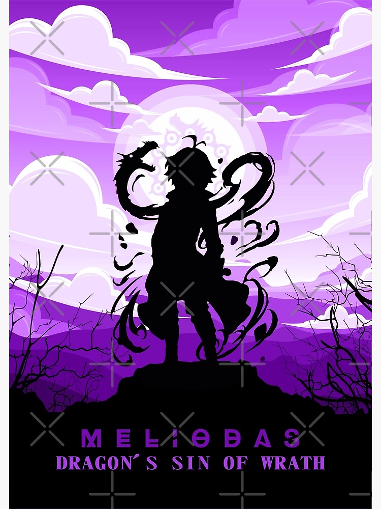 "THE SEVEN DEADLY SINS - MELIODAS" Poster for Sale by ASHCARBIDEER ...