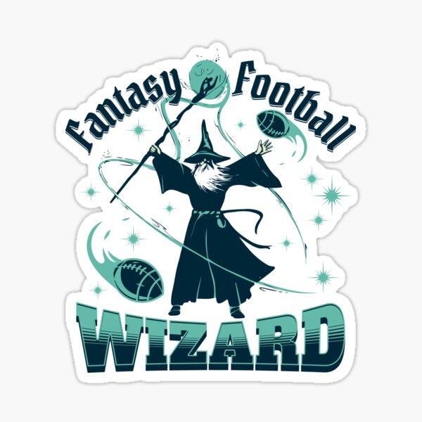 "Fantasy Football Wizard" Sticker for Sale by petestyles | Redbubble