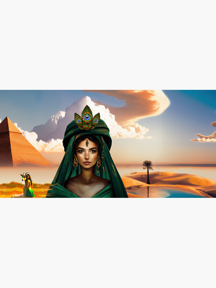 "Queen of the Oasis" Sticker for Sale by SpaceWarpStudio | Redbubble