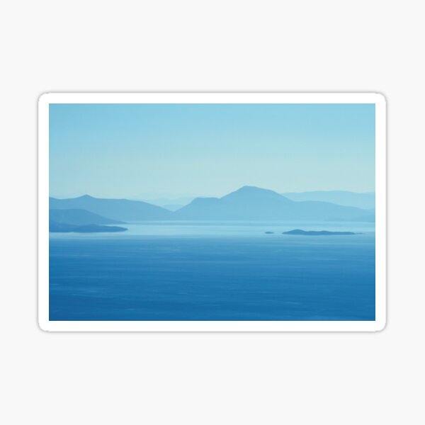 "Blue Sky Lake Ocean Sea Water" Sticker for Sale by Blackbubbl | Redbubble