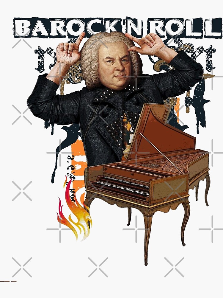 "Johann Sebastian Bach " Sticker for Sale by StardustCompany | Redbubble