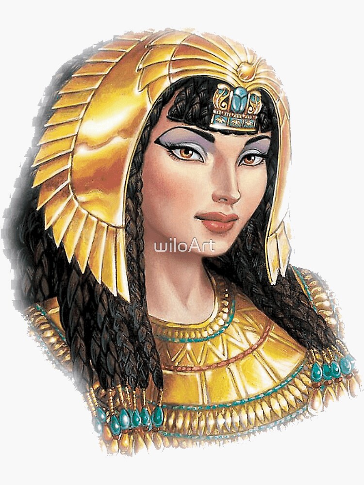 "cleopatra Ancient stickers" Sticker for Sale by wiloArt | Redbubble