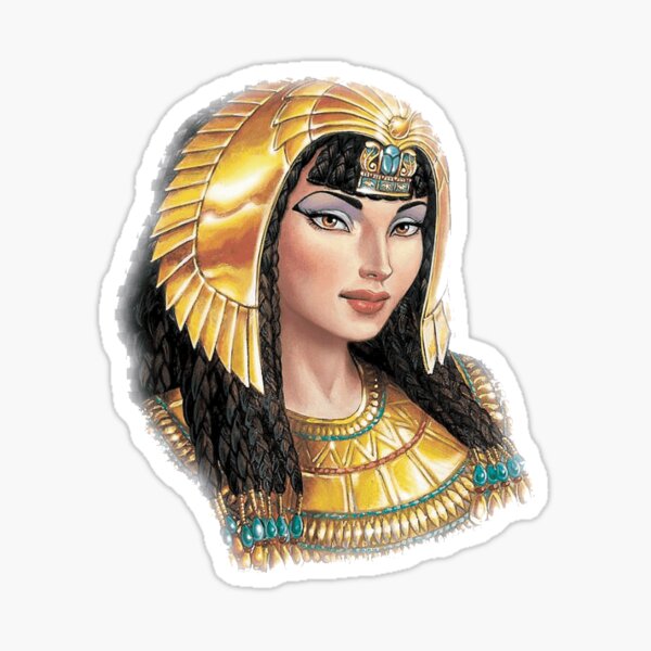 "cleopatra Ancient stickers" Sticker for Sale by wiloArt | Redbubble