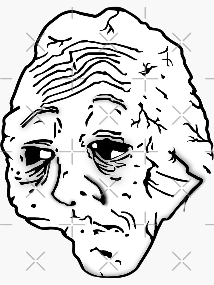 "Yes honey Wojak meme" Sticker for Sale by Msrblesalesman | Redbubble