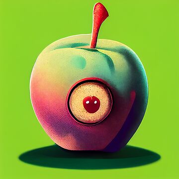 "Eat Your Apples - Scary and Funny Fruits" Sticker for Sale by The ...