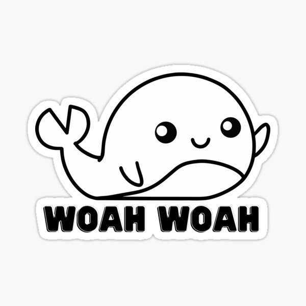 "Woah Woah" Sticker for Sale by AshleighPNL | Redbubble