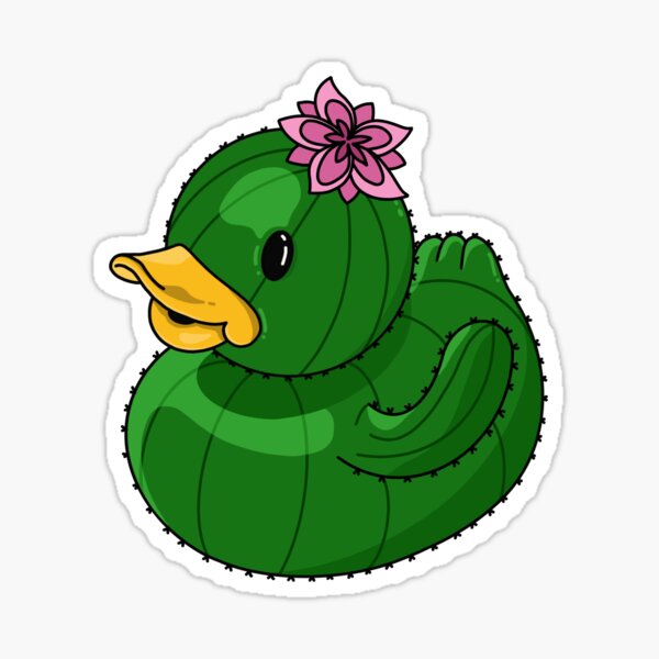 "Cactus duck " Sticker for Sale by Ava-aubry | Redbubble