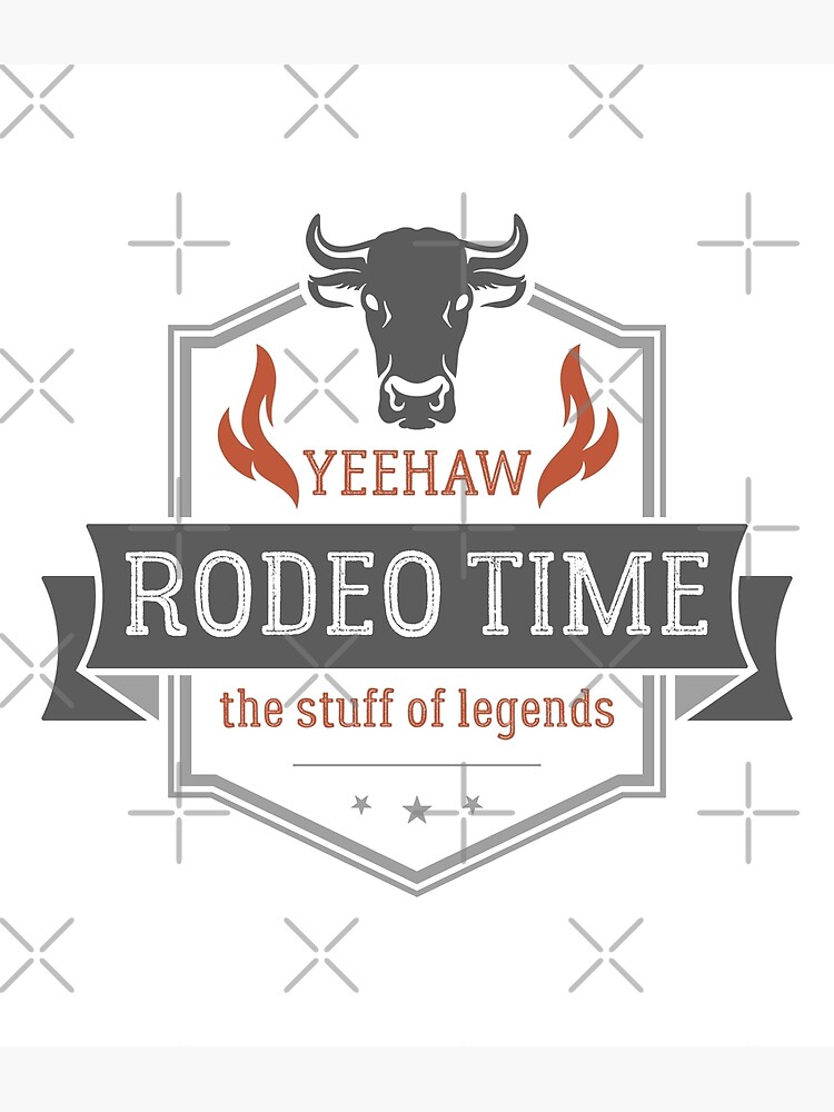 Póster «Vintage Rodeo Time: el estilo del logotipo de Stuff of Legends ...