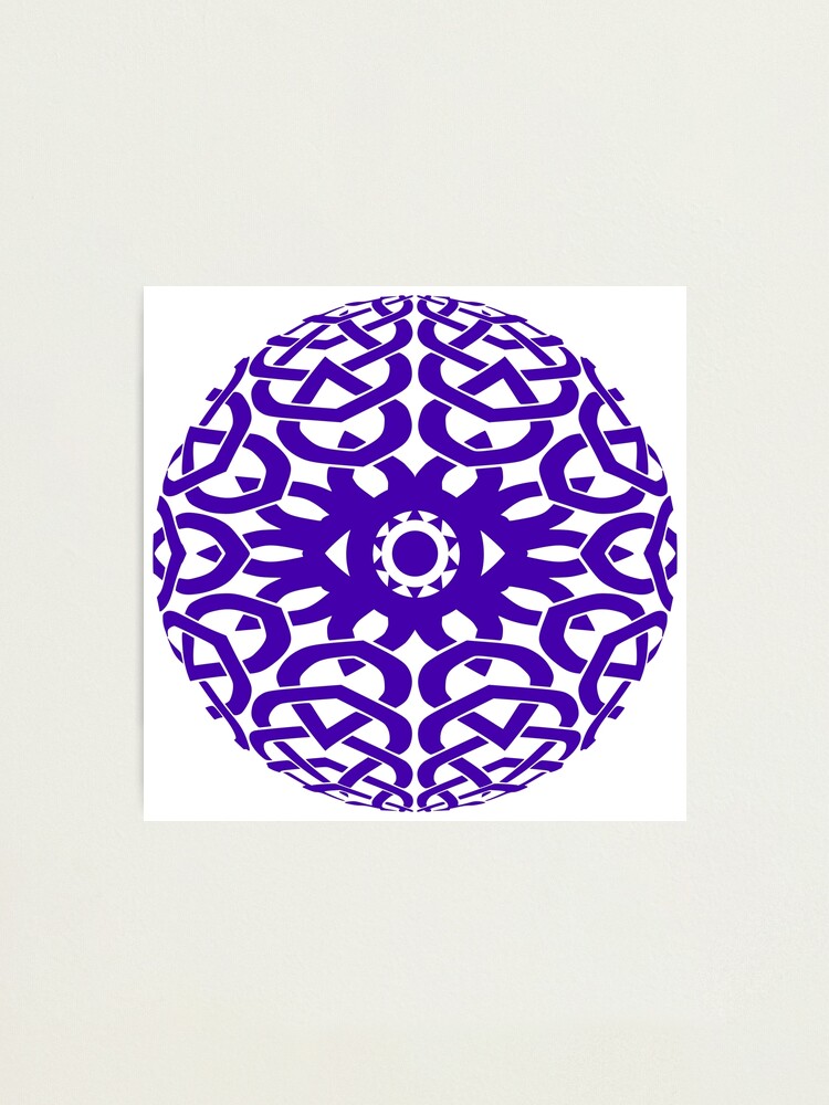 "3D Celtic Sphere Design with Eye at the Center" Photographic Print for ...