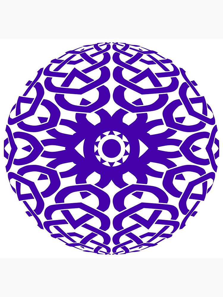 "3D Celtic Sphere Design with Eye at the Center" Sticker for Sale by ...