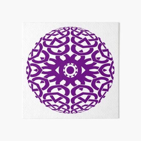 "3D Celtic Sphere Design with Eye at the Center" Art Board Print for ...