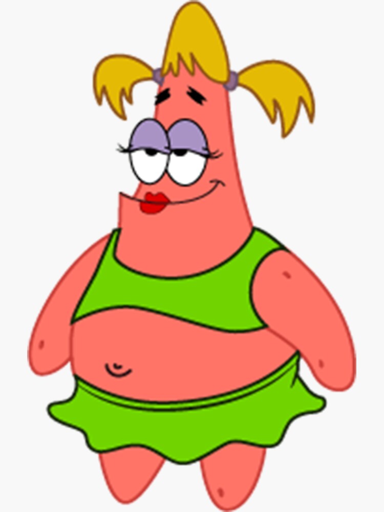 "SpongeBob Patricia" Sticker for Sale by joeoles | Redbubble