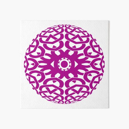"3D Celtic Sphere Design with Eye at the Center" Art Board Print for ...