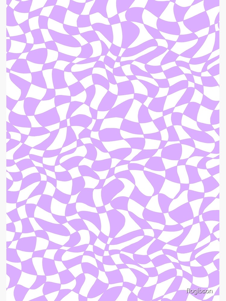 "lilac checkboard illustration " Poster for Sale by flogibson | Redbubble