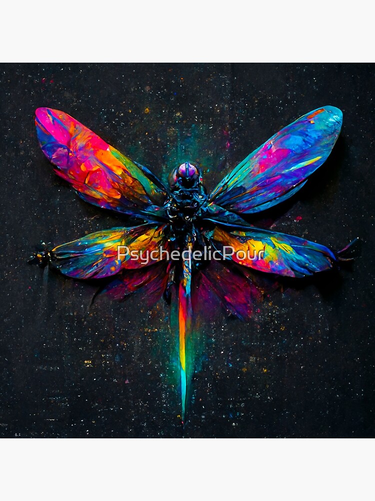 "Rainbow Dragonfly From Another Dimension" Poster for Sale by ...