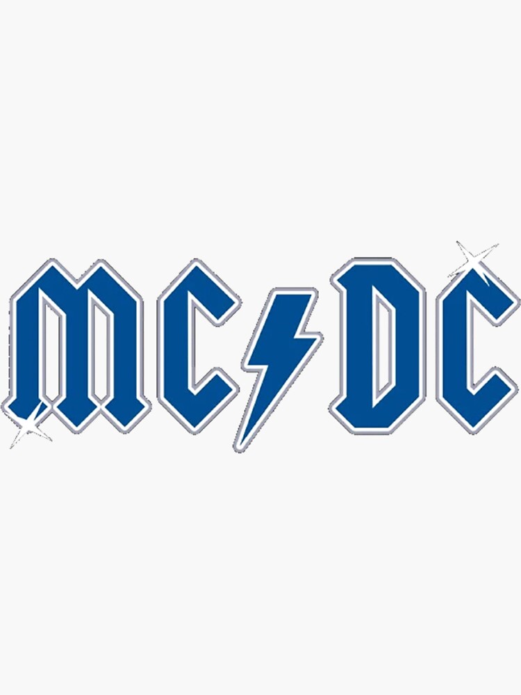 "MCDC Back in Blue Essential T-Shirt" Sticker for Sale by CaseyParky ...