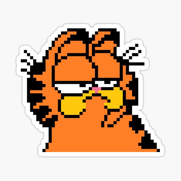 "Garfield the cat" Sticker for Sale by T-shirt-2u | Redbubble