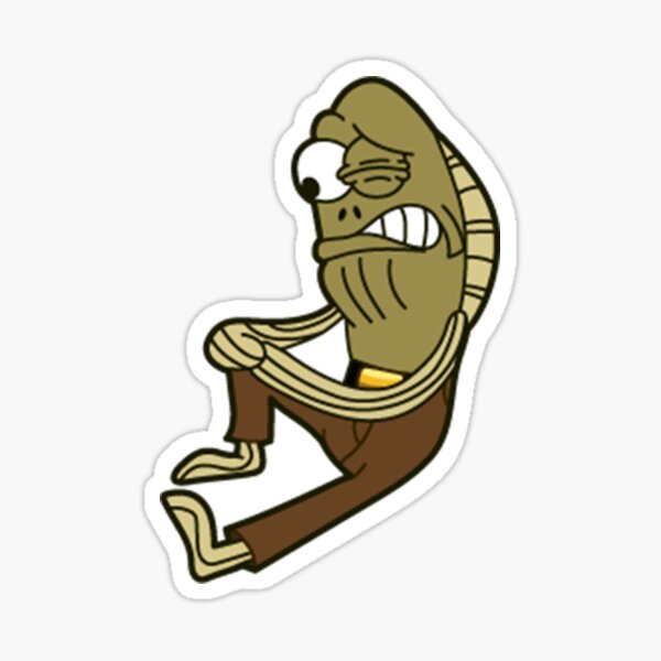 "SpongeBob Fred My Leg" Sticker for Sale by joeoles | Redbubble