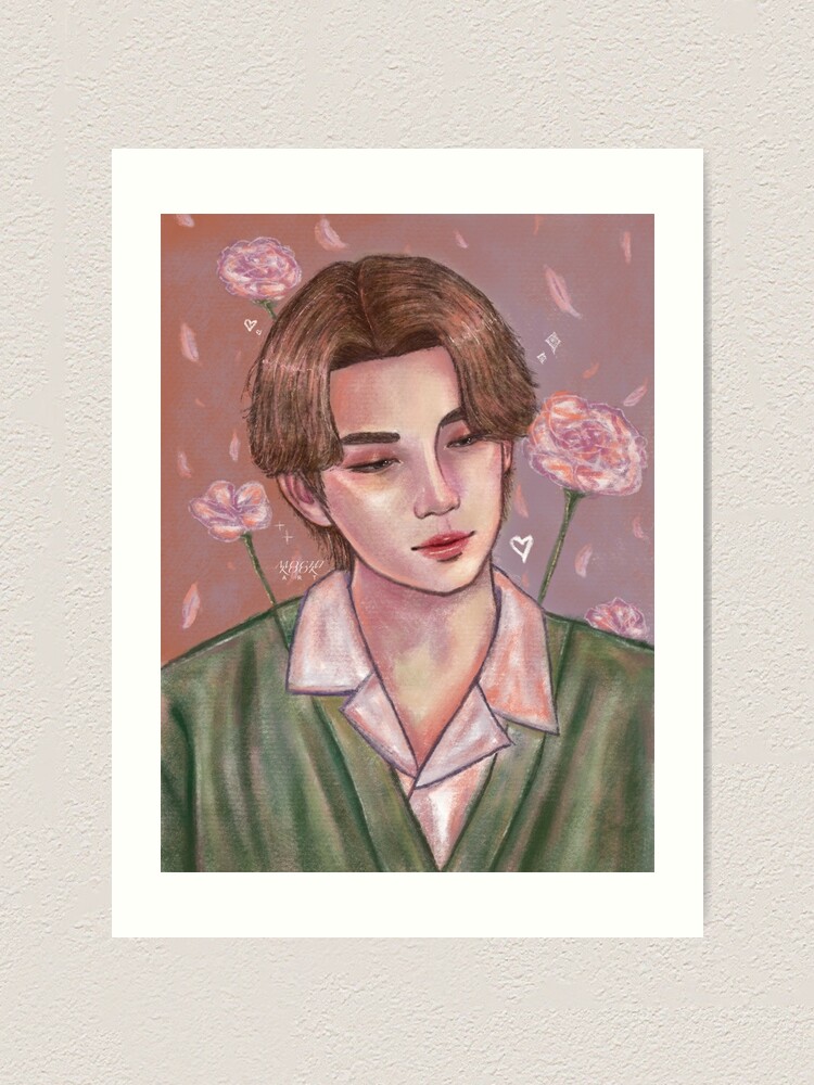 "Seventeen Joshua Hong Pastel" Art Print for Sale by mochikookart ...