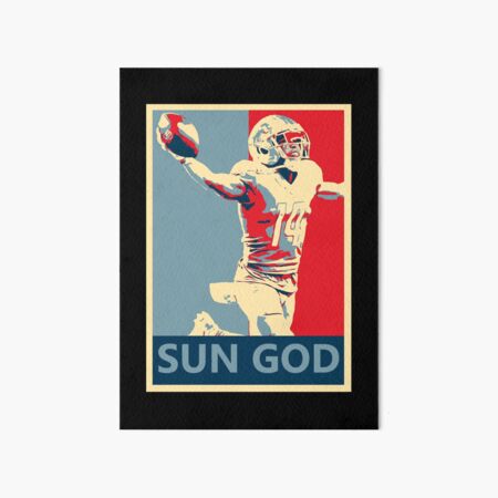 "Amon-Ra St. Brown Lions Sun God Campaign Poster" Art Board Print for ...