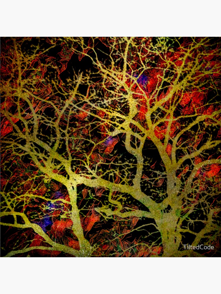 "The Shimmer Tree" Sticker for Sale by TiltedCode | Redbubble