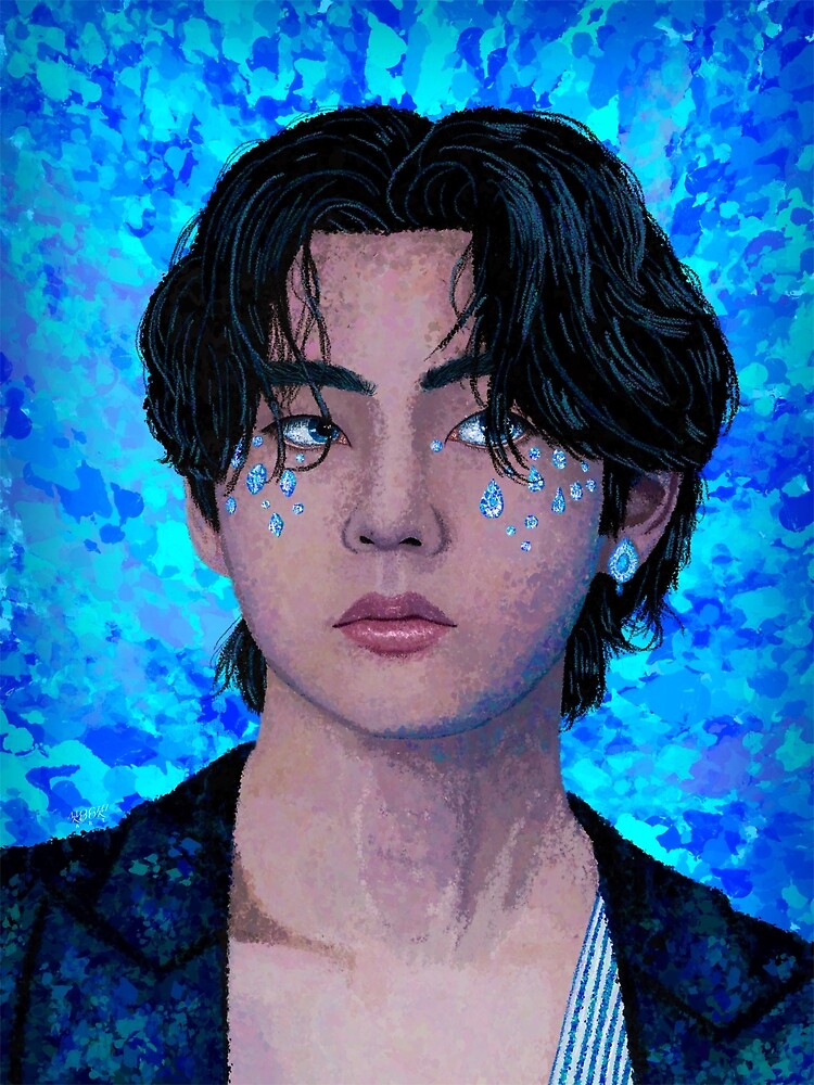 "BTS V - Kim Taehyung Portrait" Art Print for Sale by mochikookart ...
