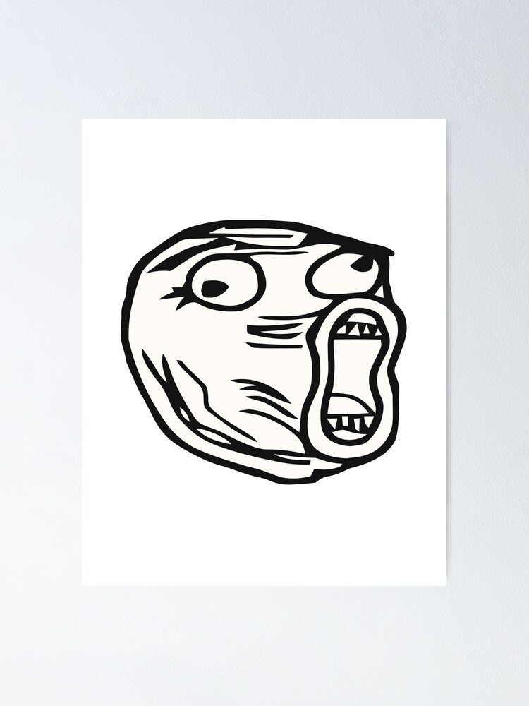 "funny meme face" Poster for Sale by HamzaChouqar2 | Redbubble
