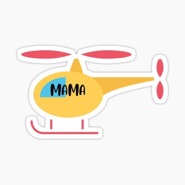 "Helicopter mama." Sticker for Sale by Holynight | Redbubble