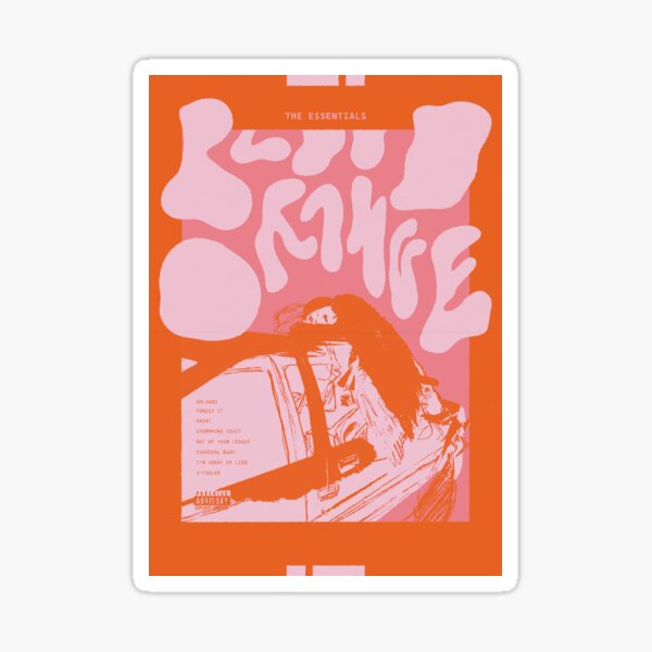 "Blood Orange Essentials Poster - Pink/Orange" Sticker for Sale by ...