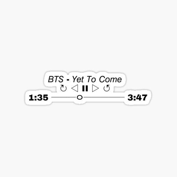 "BTS - Yet To Come " Sticker for Sale by Farah-FD | Redbubble
