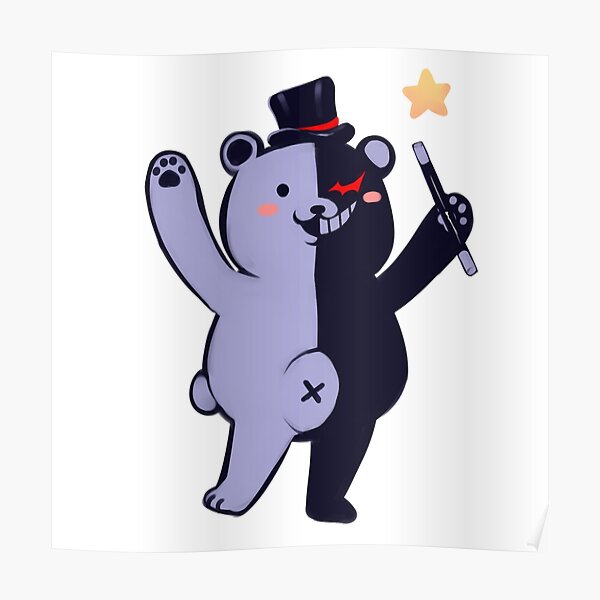 "Magic Monokuma " Poster for Sale by 3dgy5m3 | Redbubble